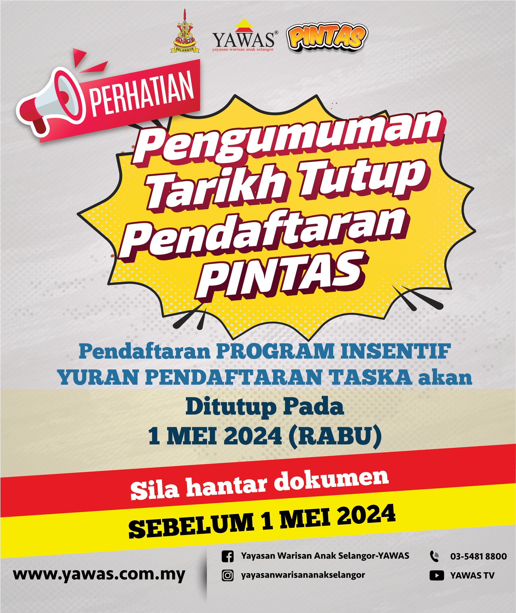 Program Insentif Yuran Pendaftaran Taska (PINTAS) - My Selangor | Your ...